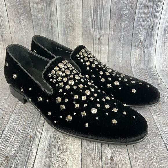 Donald J. Pliner | Shoes | Donald Pliner Spencer Velvet Studded Slipon ...